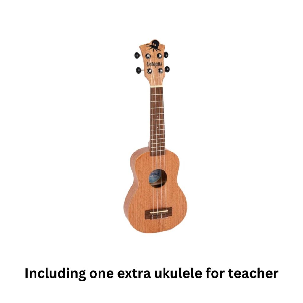 30 Pack Octopus Soprano Ukulele – Class Set with Tuner